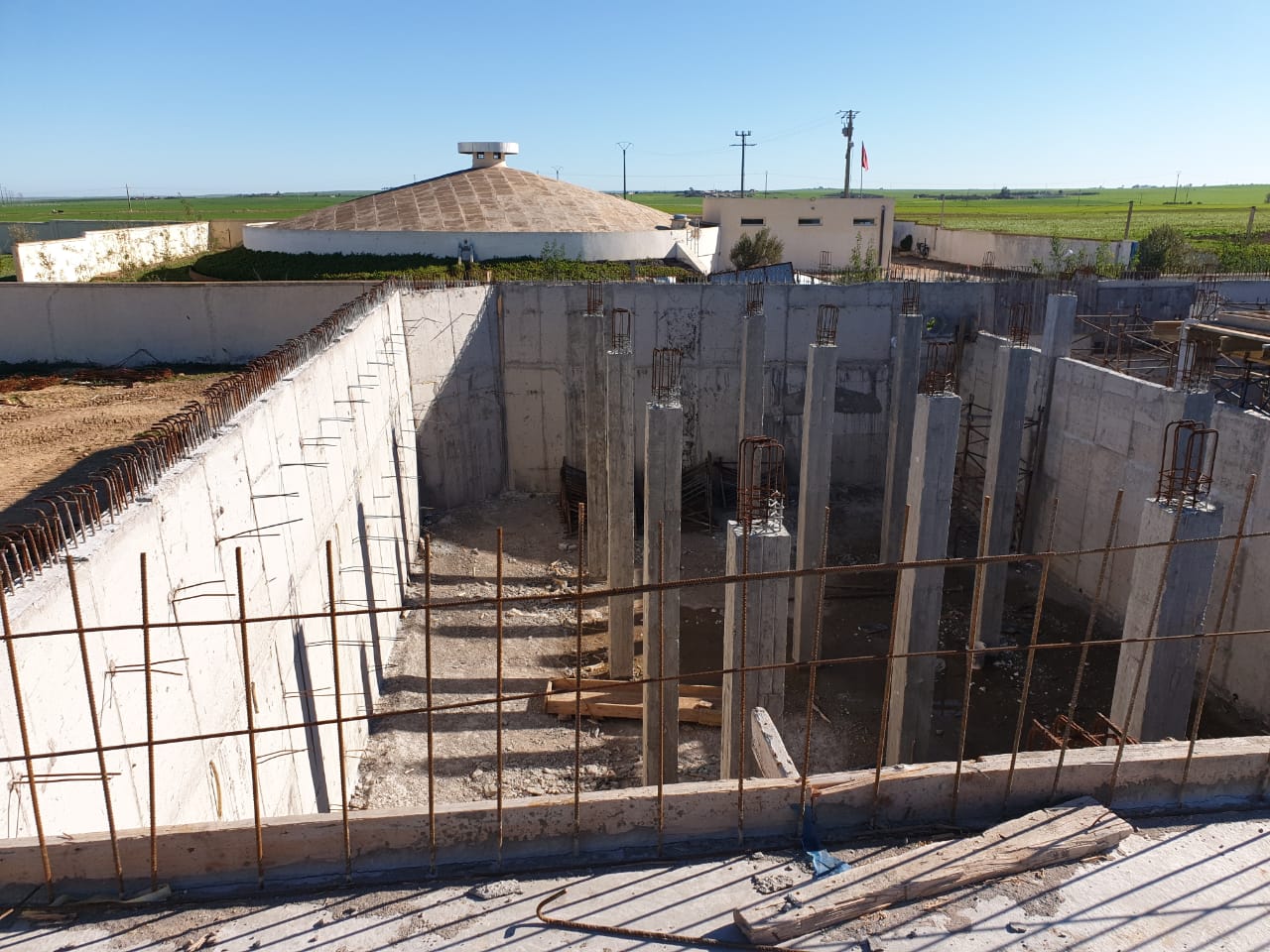 Construction d'un réservoir Semi enterré 4000m3 Route Zaouia - RADEEC